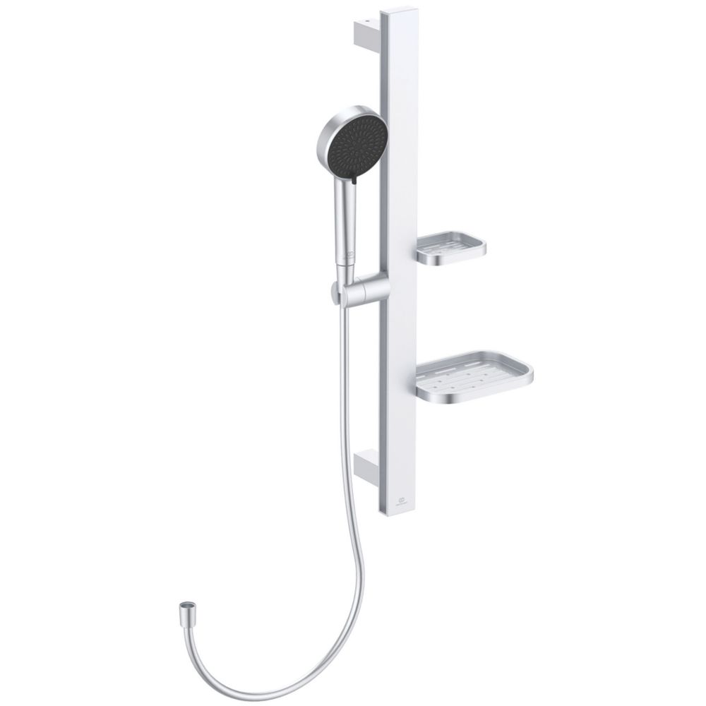 Ideal Standard Alu+ Shower Kit Silver - Screwfix