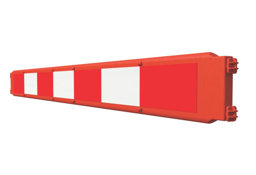 Melba Swintex 2Polypost2.00 Barrier Red/White 2000mm - Screwfix
