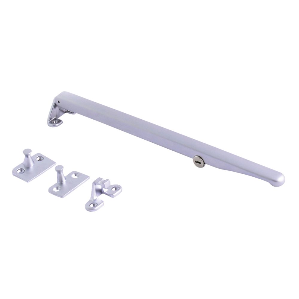 Fab & Fix Classic Design Locking Window Stay Bar Satin Silver 280mm ...