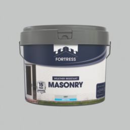 Fortress 10Ltr Smooth Grey Masonry Paint Screwfix