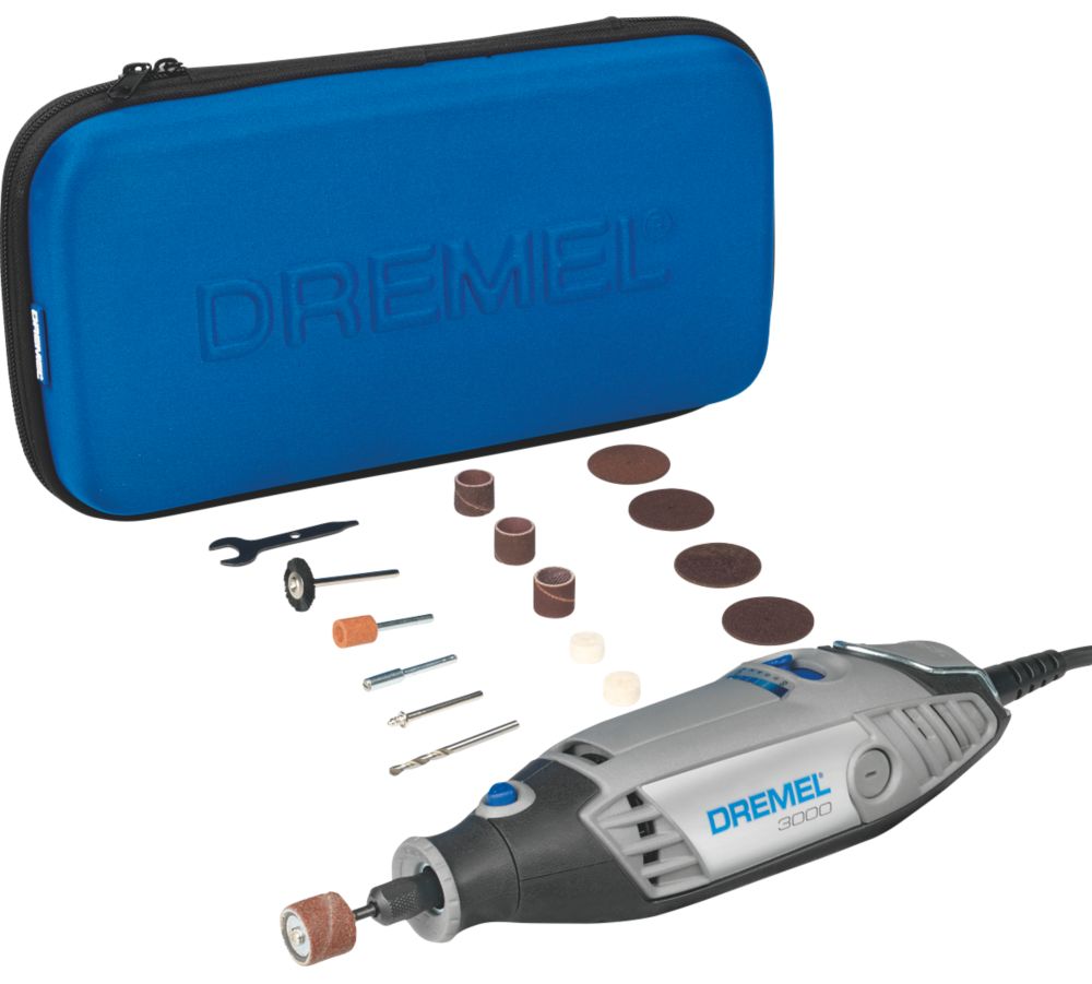 Refurb Dremel 3000 Series 130W Electric Multi-Tool Kit 240V 16 Pieces ...