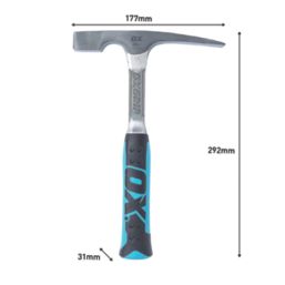 OX Pro Brick Hammer 24oz (0.68kg) - Screwfix