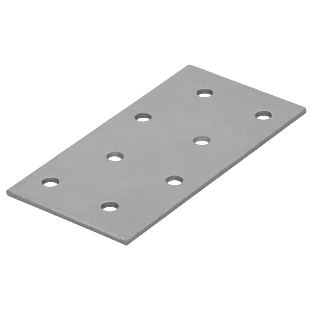 Magnodur Nailing Plates Silver 80mm x 40mm x 2mm 10 Pack - Screwfix