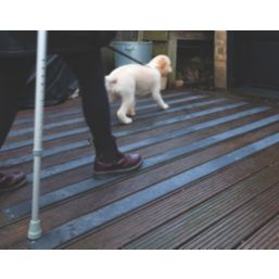 COBA COBAGRiP Black GRP Slip Resistant Decking Strip 1200mm x 50mm x 3mm 3 Pack - Screwfix