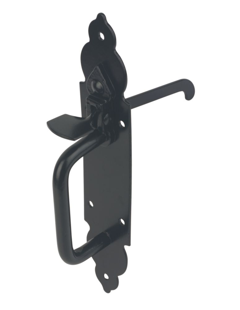 GateMate Suffolk Latch Black 263mm - Screwfix