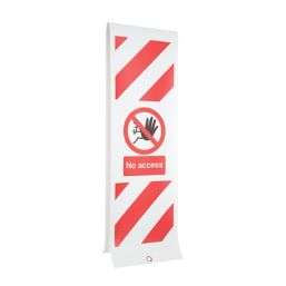Essentials "No Access" Eyelet Sign 1885mm x 300mm - Screwfix