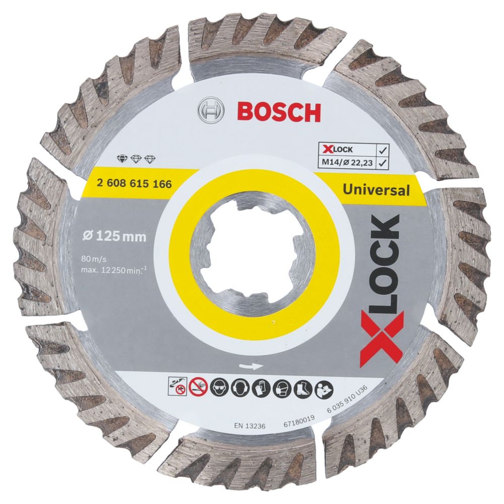 Bosch X-Lock Masonry Diamond Cutting Disc 125mm - Screwfix