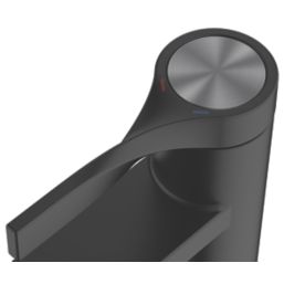 Swirl Ayre Matt Black 165mm Standard Lever Mono Basin Mixer Tap With ...