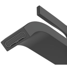 Swirl Ayre Matt Black 165mm Standard Lever Mono Basin Mixer Tap With ...