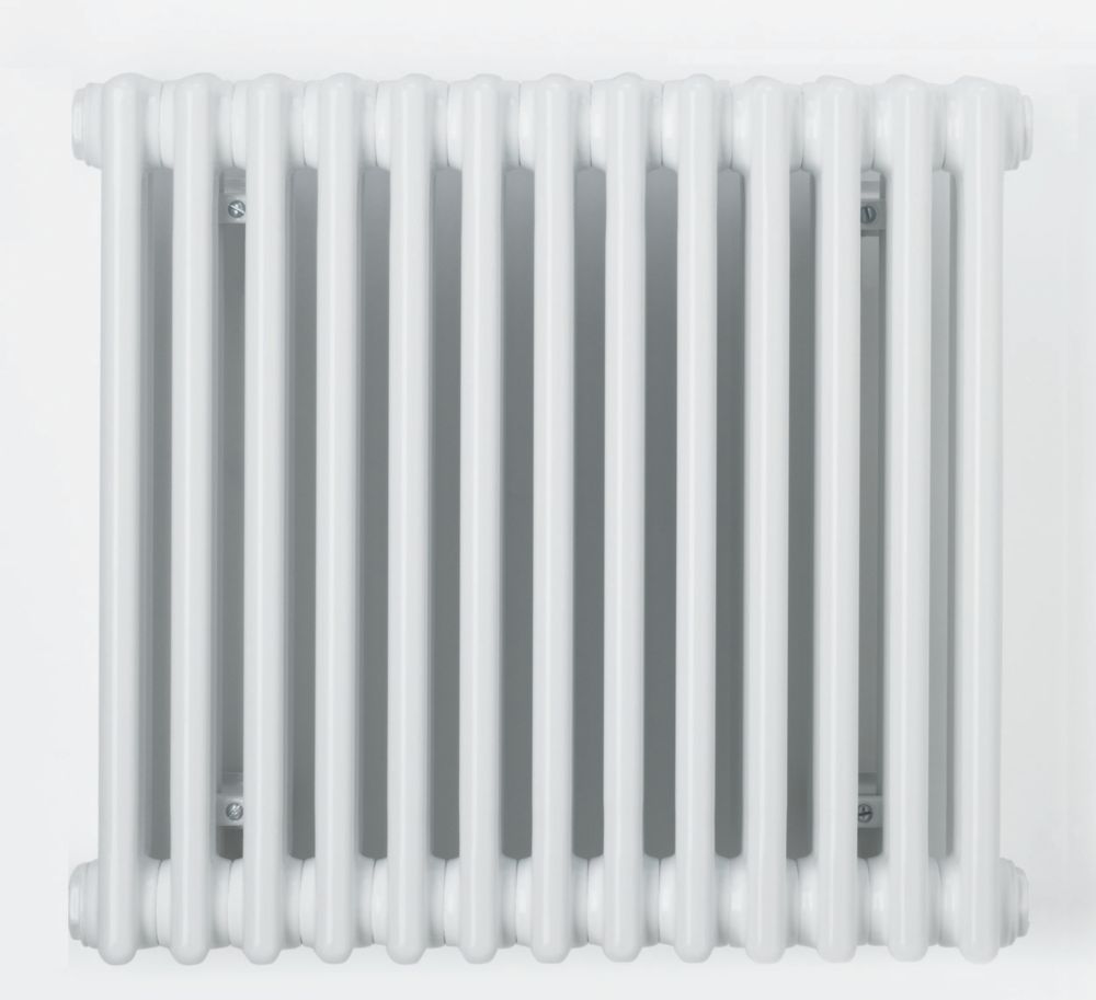 Acova 500mm x 628mm 2290BTU White Horizontal 3 Column Radiator - Screwfix