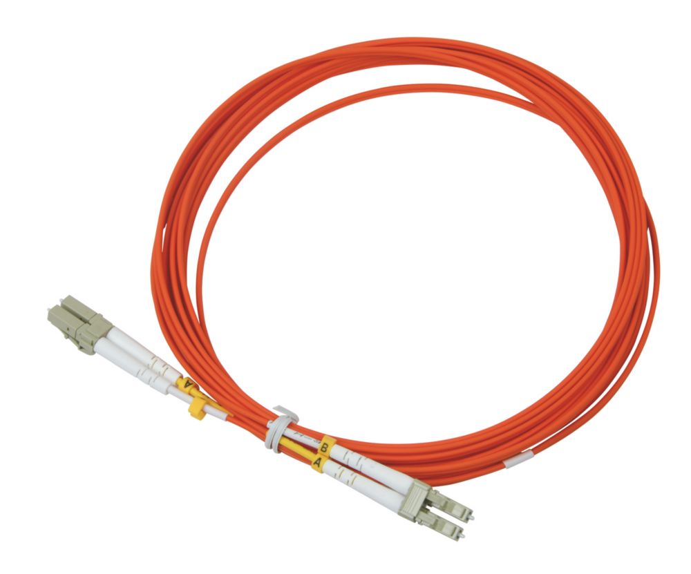 Labgear Duplex Multi Mode Orange LC- LC OM2 LSZH Fibre Optic Cable 5m ...