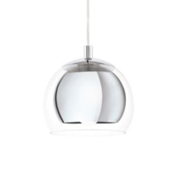 Eglo Rocamar Single Pendant Light Chrome - Screwfix
