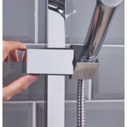 Bristan Craze Rear-Fed Exposed Chrome Thermostatic Bar Mixer Shower ...