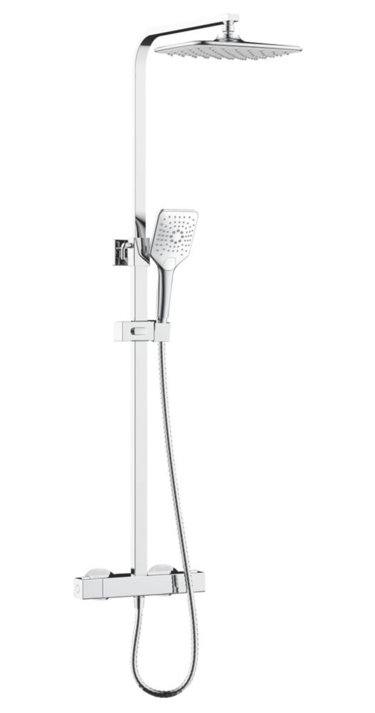 Bristan Craze Rear-Fed Exposed Chrome Thermostatic Bar Mixer Shower ...