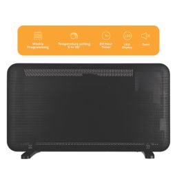 TCP 2000W Electric Portable or Wall-Mounted 2-in-1 Infrared Convection ...