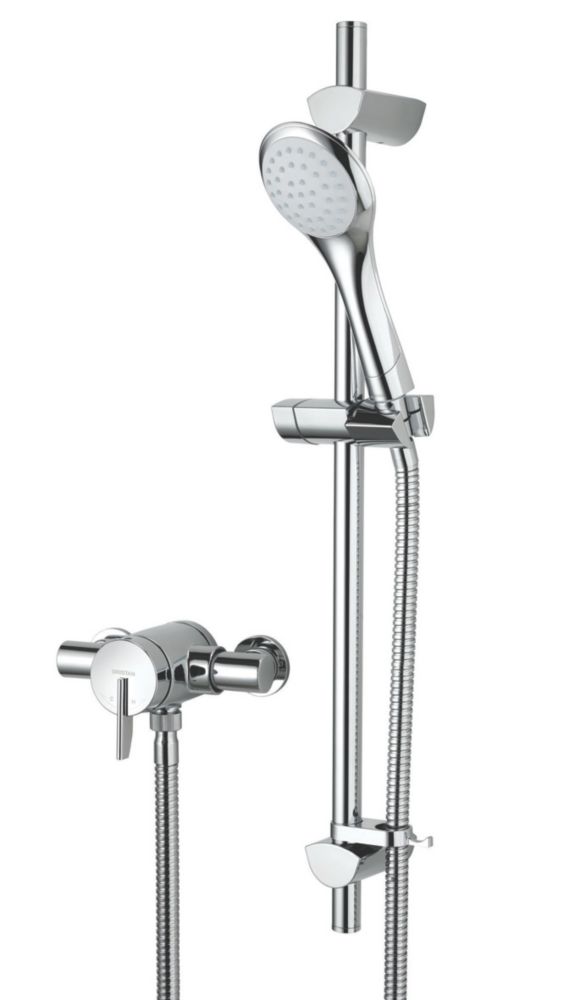 Bristan Sonique Rear-Fed Exposed Chrome Thermostatic Mixer Shower ...