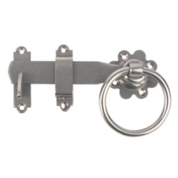 GateMate Ring Gate Latch Silver 190mm - Screwfix