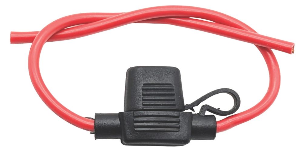 Pearl Consumables 30A 12V Mini Blade Inline Fuse Holder - Screwfix