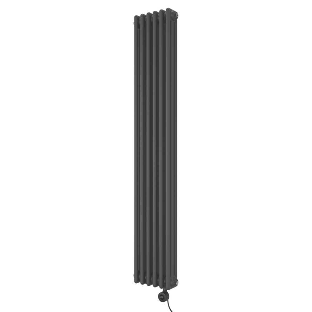 Azur Duke 1200W 3-Column Electric Radiator 1600mm x 290mm Anthracite ...