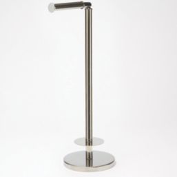 Ormara Floor-Mounted Toilet Roll Holder Chrome-Plated - Screwfix