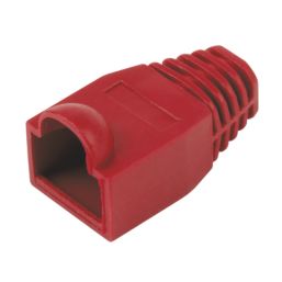 Labgear RJ45 PVC Boots 8mm Red 5 Pack - Screwfix