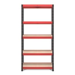 RB Boss Fastlok UDL/PC 5-Tier Metal Garage Shelving Unit 900mm x 450mm ...