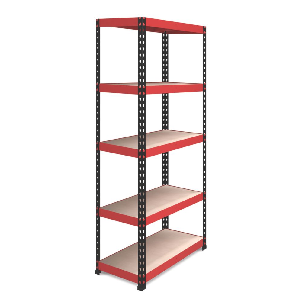 RB Boss Fastlok UDL/PC 5-Tier Metal Garage Shelving Unit 900mm x 450mm ...