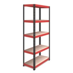 RB Boss Fastlok UDL/PC 5-Tier Metal Garage Shelving Unit 900mm x 450mm ...