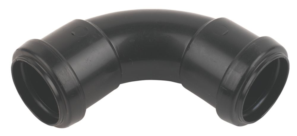 FloPlast Push-Fit Bend Black 92.5° 32mm - Screwfix