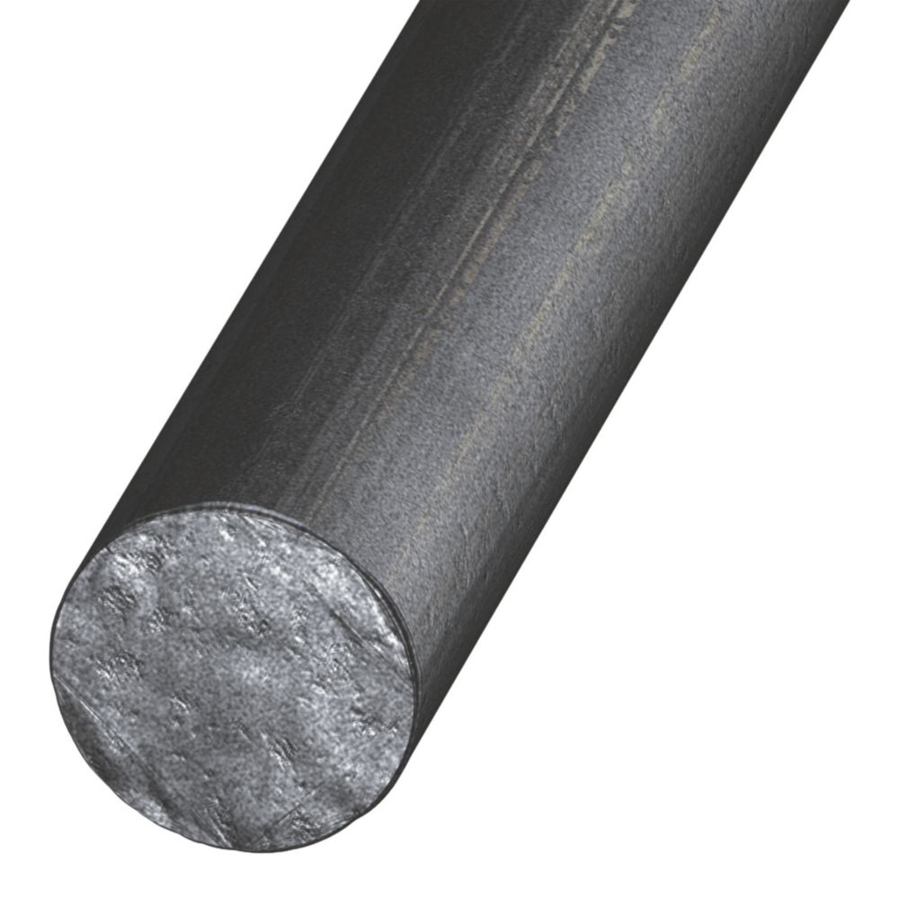 Essentials Black Bar 1m x 8mm - Screwfix