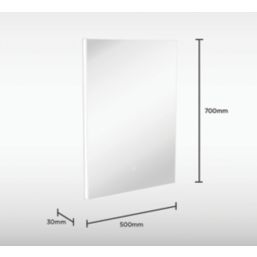 Sensio Odyssey Rectangular Illuminated Bathroom Mirror With 1650lm LED ...