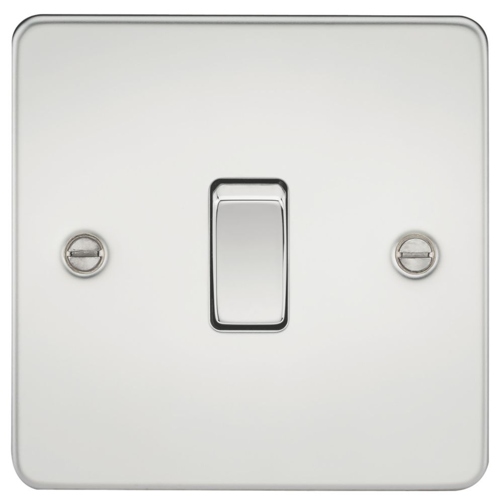 Knightsbridge 10AX 1-Gang 2-Way Light Switch Polished Chrome - Screwfix