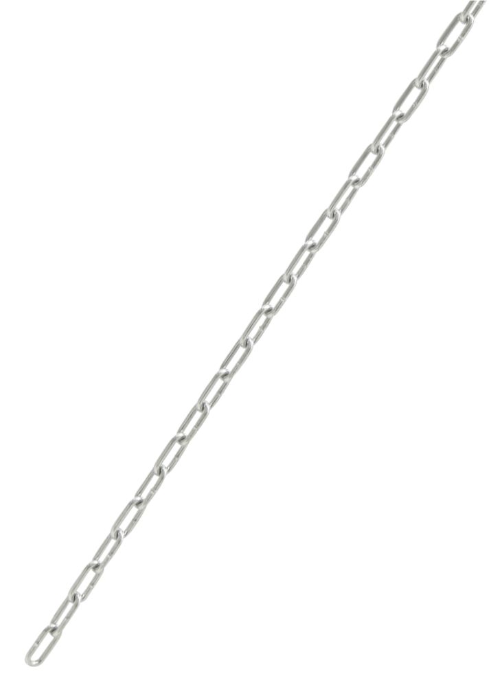 Essentials Side-Welded Zinc-Plated Short Link Chain 3mm x 2.5m - Screwfix