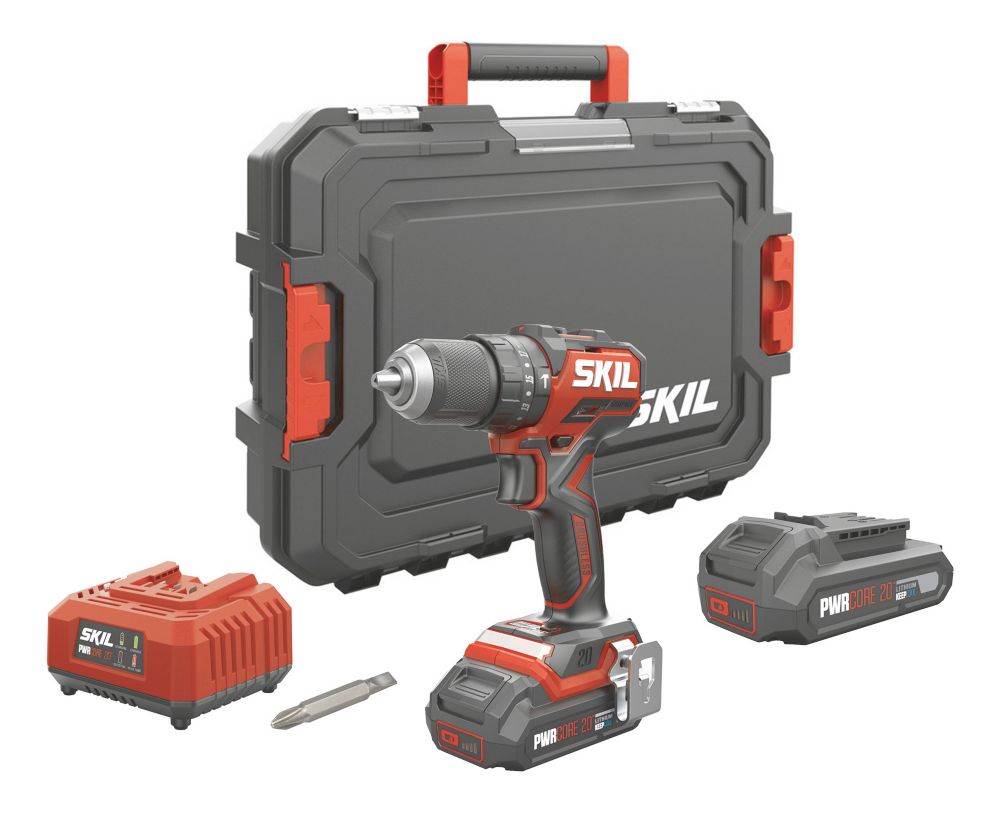 Skil CD1U3075HC 20V 2 x 2.0Ah Li-Ion PWRCORE 20 Brushless Cordless ...