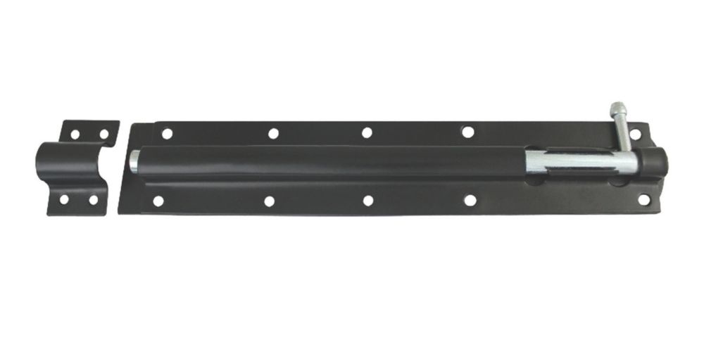 Smith & Locke Tower Gate Bolt Black 250mm - Screwfix