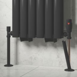 ETAL Enzo Radiator Pipe Covers and Collars Set Black 16mm x 200mm 4 ...