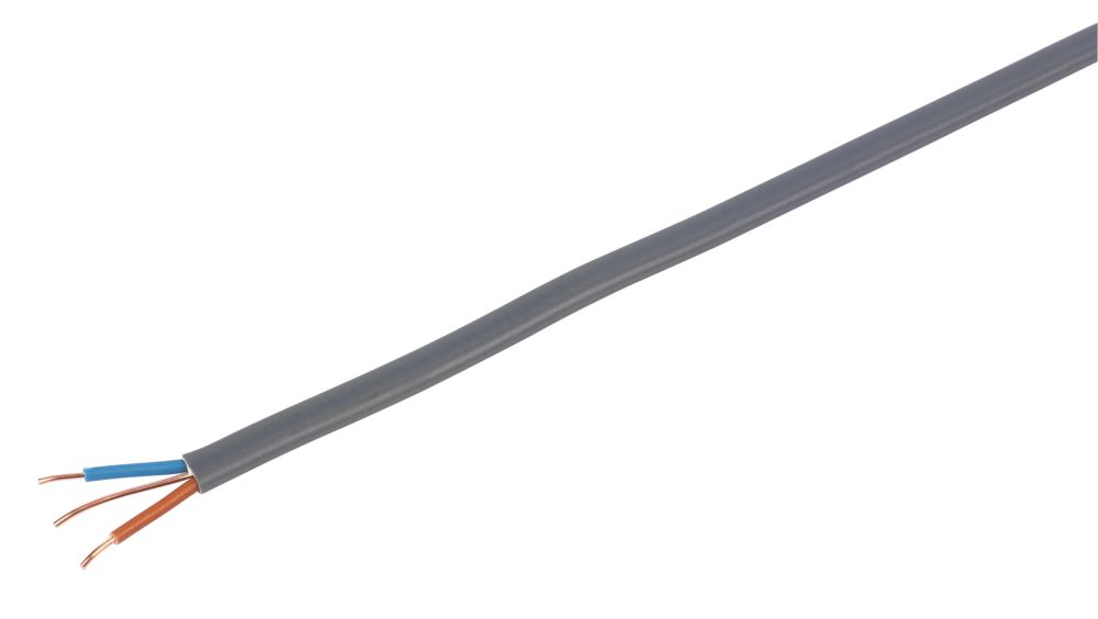 Prysmian 6242Y Grey 2.5mm² Twin & Earth Cable 50m Drum - Screwfix