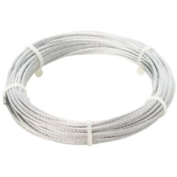 Diall Wire Rope Silver 4mm x 10m - Screwfix
