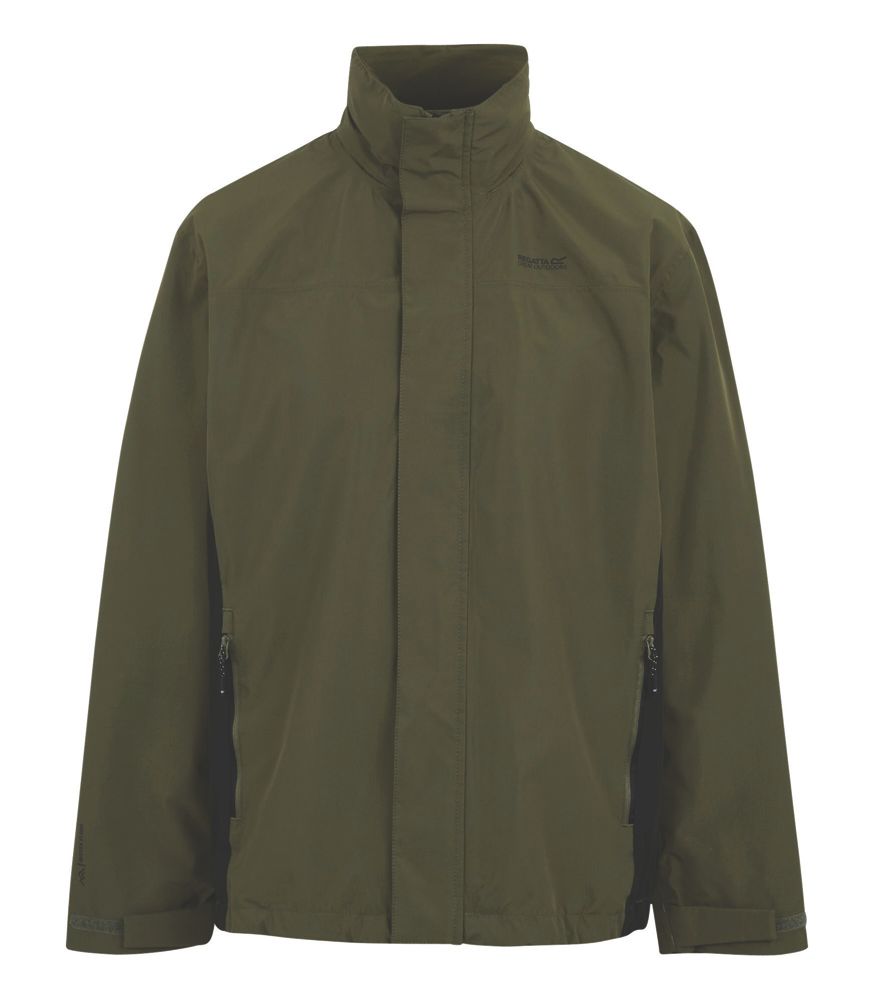 Regatta Matt II Waterproof & Breathable Jacket Olive Night / Black ...