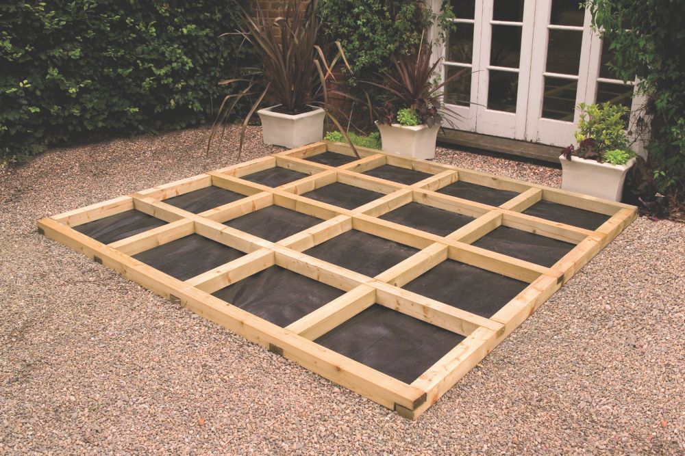 Forest 8' x 8' Timber Decking Base - Screwfix