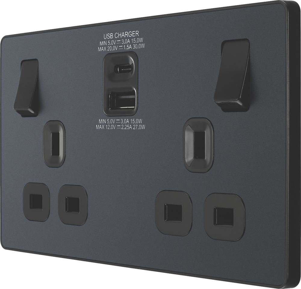 Type A & Type C USB Sockets | Screwfix.com