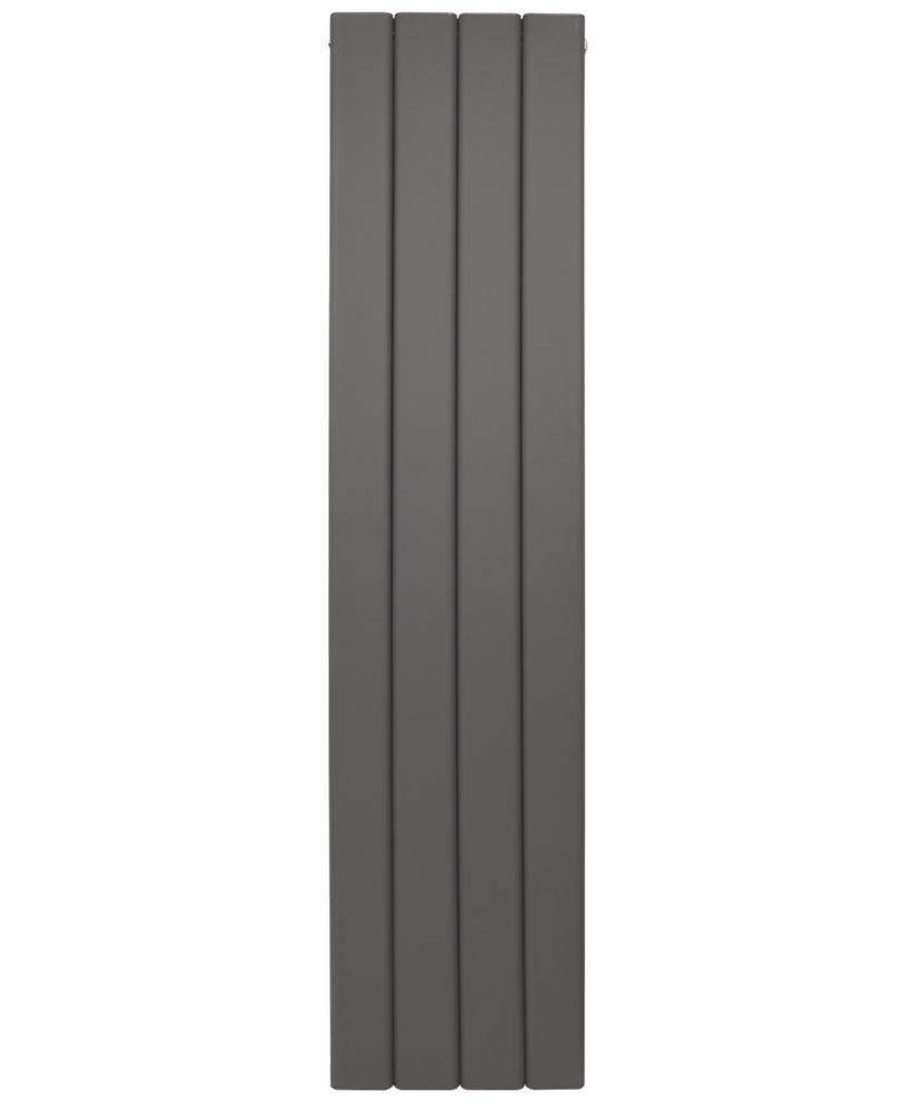 Towelrads Berkshire 1800mm x 305mm 2037BTU Anthracite Vertical Designer ...