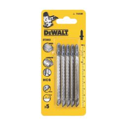 DEWALT T101BR Multi-Material Jigsaw Blades 100mm 5 Pack - Screwfix