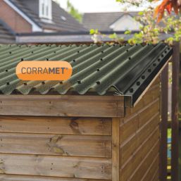 Corramet COR808GR Corrugated Roofing Sheet Green 4000mm x 2.8mm x 950mm ...