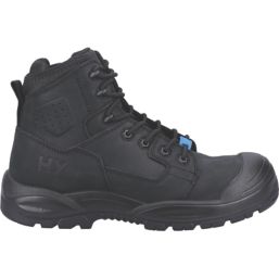 Hard Yakka Legend Size 10 Black Water-Resistant Safety Boots - Screwfix