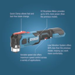 Erbauer ERI1080MLT 18V Li-Ion EXT Brushless Cordless Multi-Tool - Bare ...