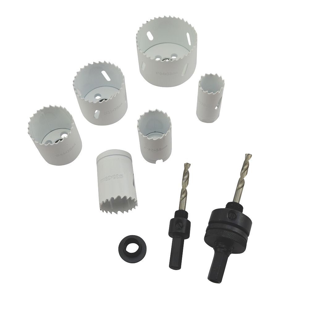 6-Saw Multi-Material Electricians Bi-Metal Holesaw Set - Screwfix