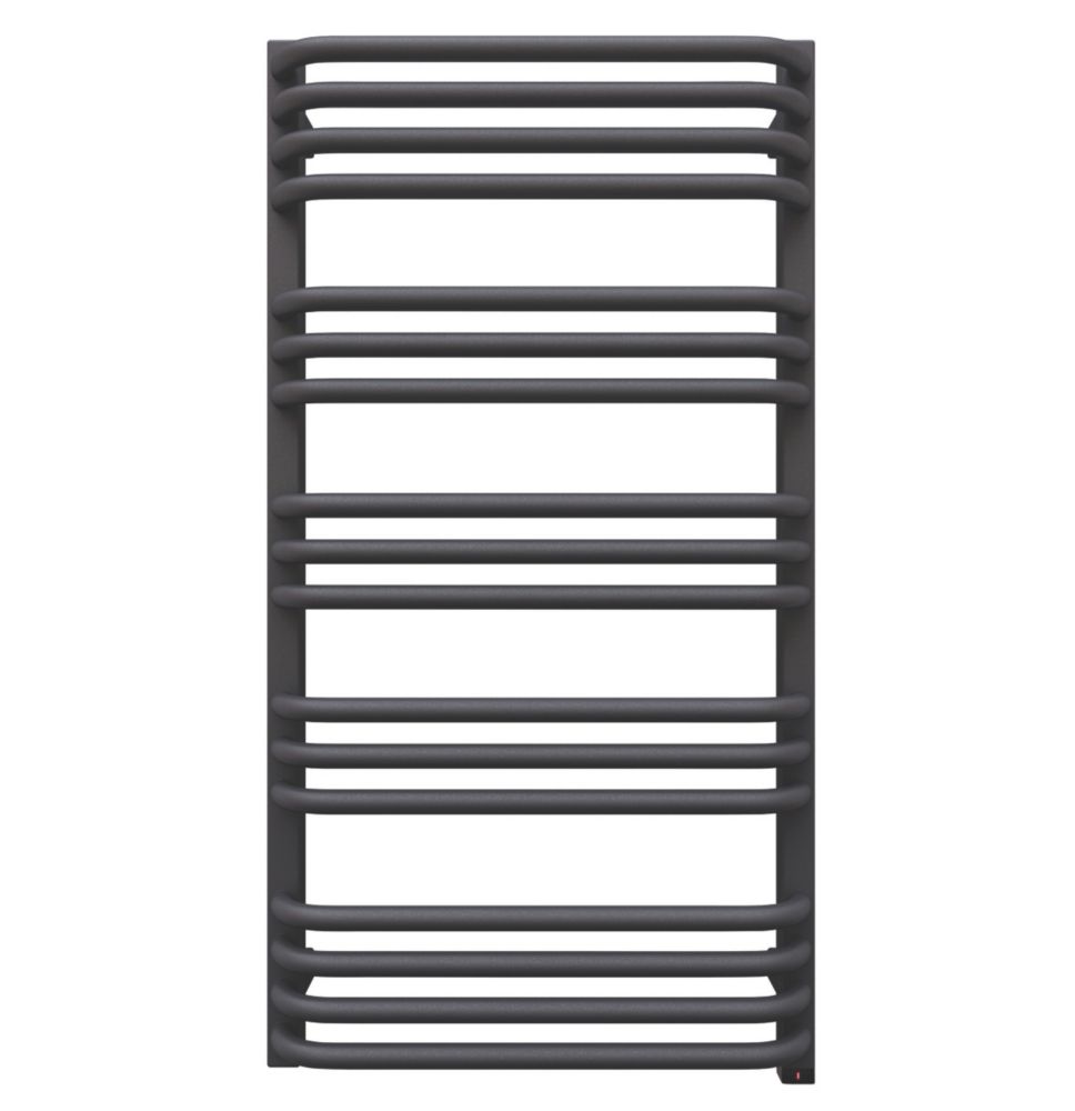 Terma Alex One Electric Towel Rail 760 x 500mm Grey 1364BTU | Electric ...