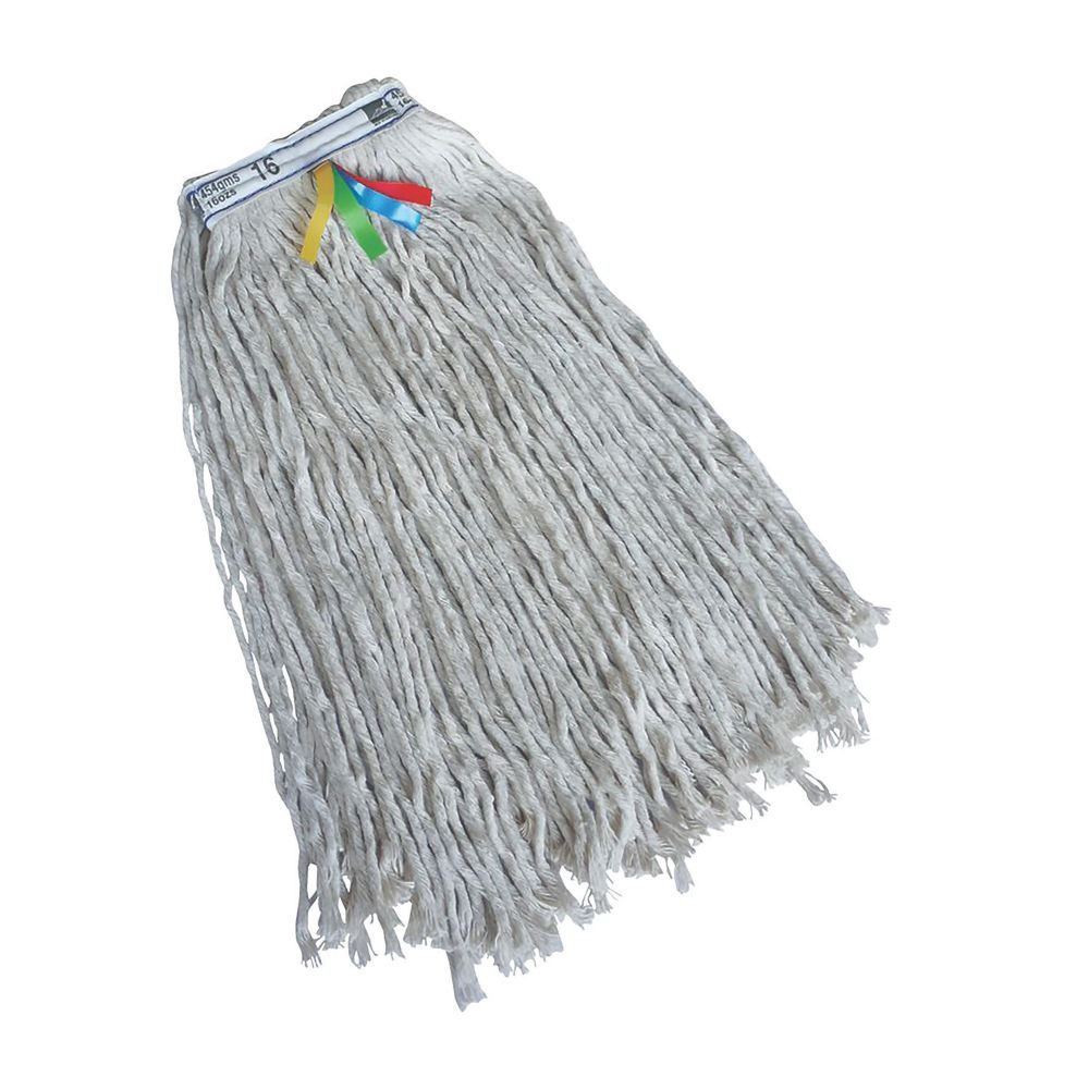 Stronghold Healthcare Kentucky Mop Heads White - Screwfix