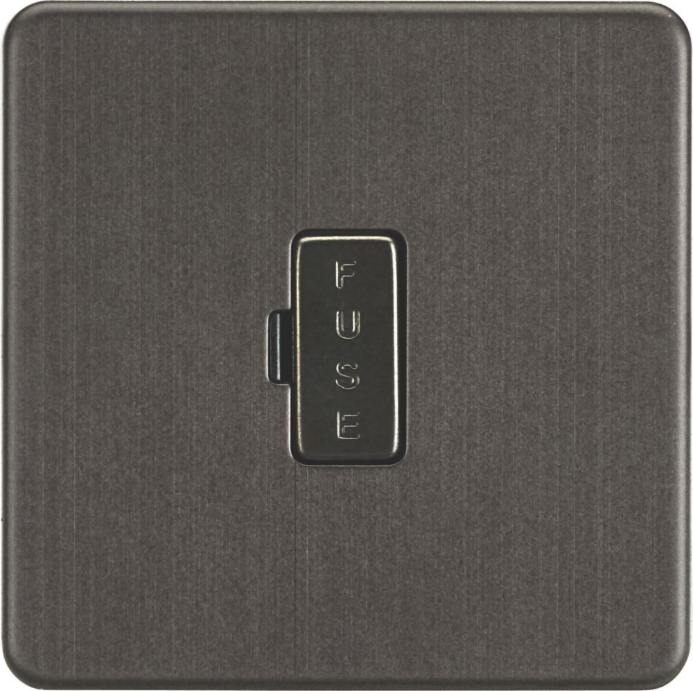 Knightsbridge 13A Unswitched Fused Spur Smoked Bronze - Screwfix